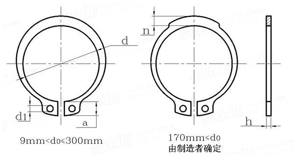 GB /T 894 - 2017-重型轴用弹性挡圈 B型- 易紧通