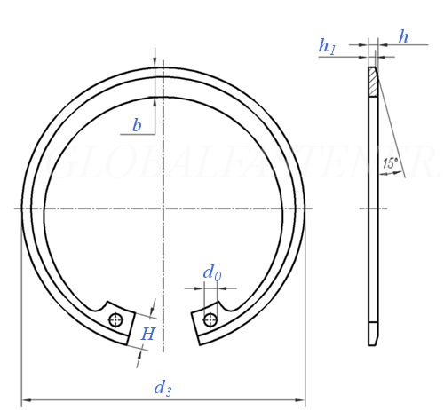 YJT 7010 (M1302/JB)Bevelled ring for bores M1302/JB