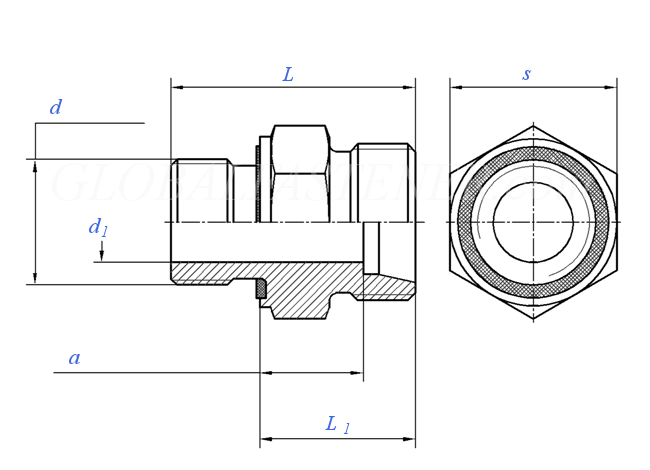 ISO 8434 (-1) - 2007Stud Connector (SDS) for Ports with Elastomeric ...