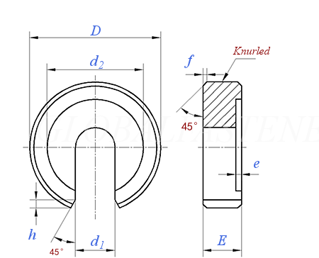 NF E 27-616 - 1972 Demountable Washer with Slot - 易紧通