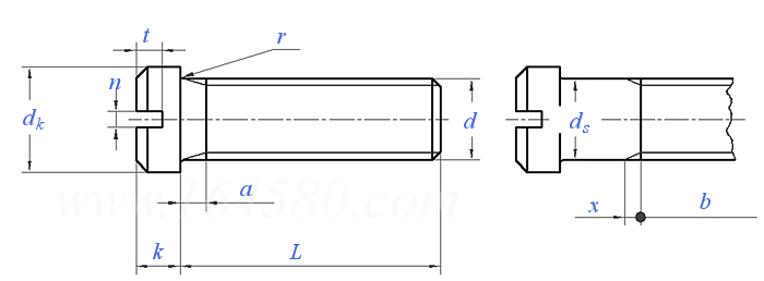 DIN 920 - 1986-开槽小盘头螺钉- 易紧通