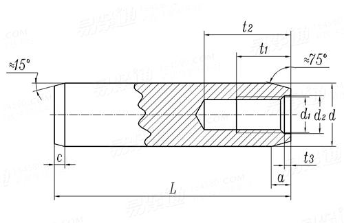 DIN EN ISO 8733 - 1998-不淬硬钢和奥氏体不锈钢内螺纹圆柱销 - 易紧通
