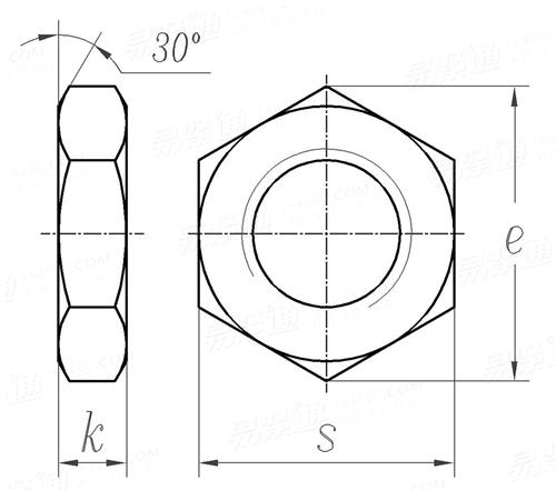 BS 1768 - 1963Unified Hexagon Lock Nuts