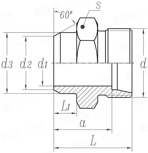 ISO 8434-1 (WDS) - 2018Weld-on Straight Connector