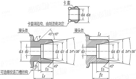 GB /T 3764 - 200824° Cone Connectors - Ferrule