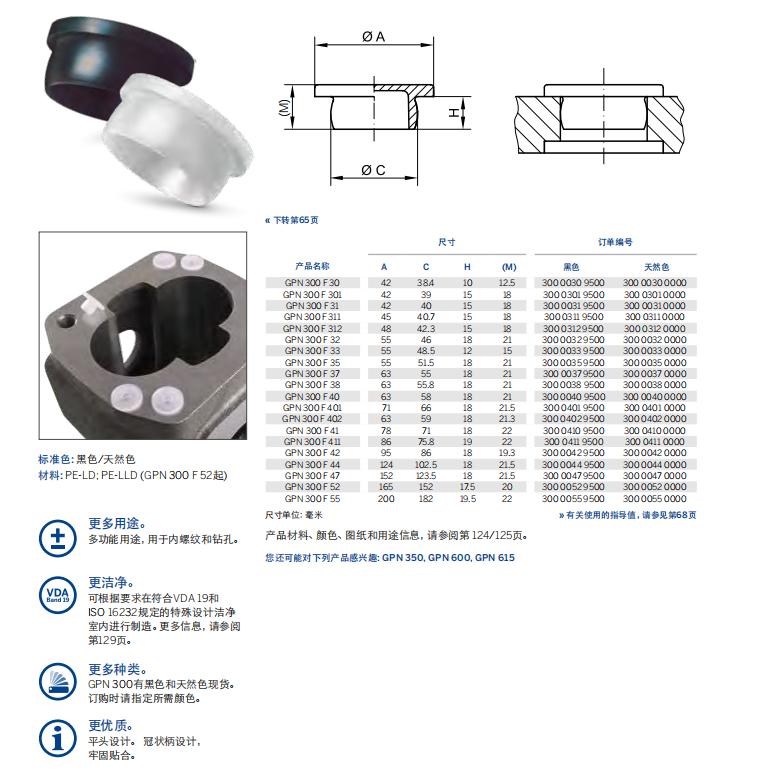 GPN 300 F 封闭塞（黑色）-宏道科技(北京)有限公司